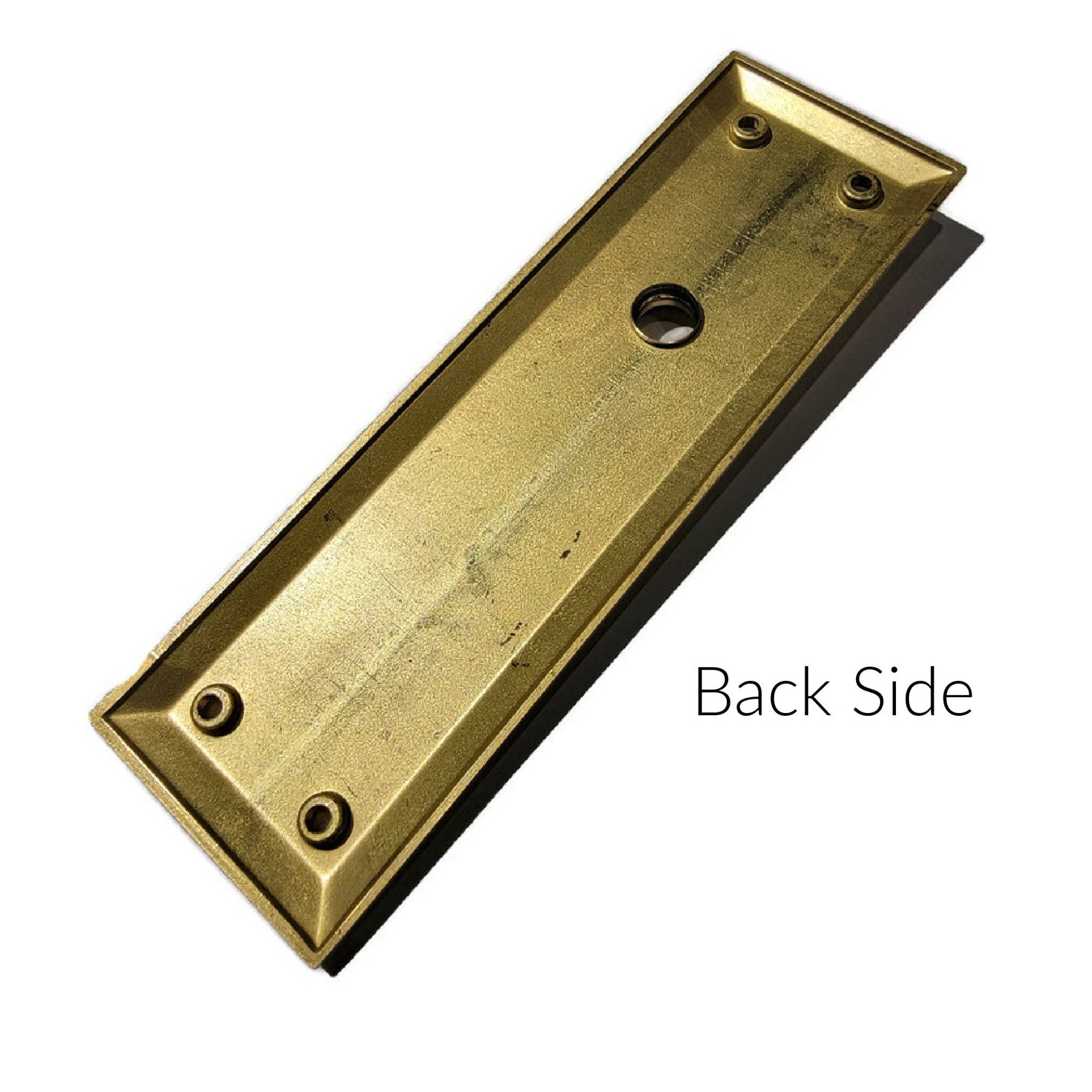 8" Rectangular Door Trim (escutcheon) Plate With Hub for Antique Door ...