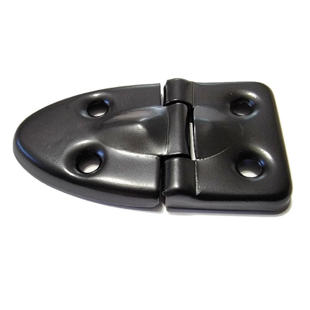Small Oval Case Stop Hinge 2 1/16" X 1-1/16" - Black Painted Steel ...