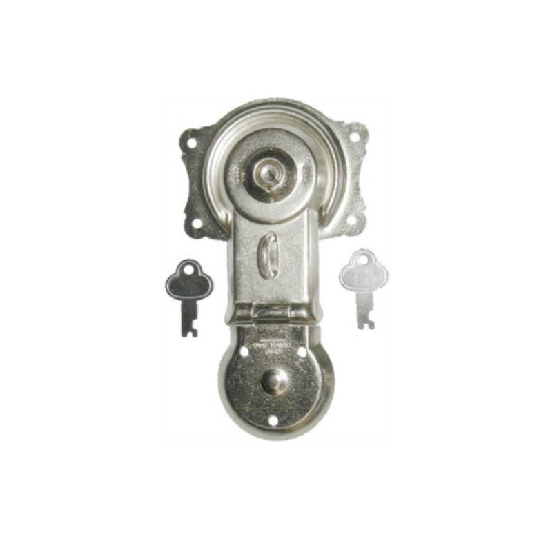 Trunk Lock Nickle Plated Flush Mount Trunk Lock With Keys | Etsy