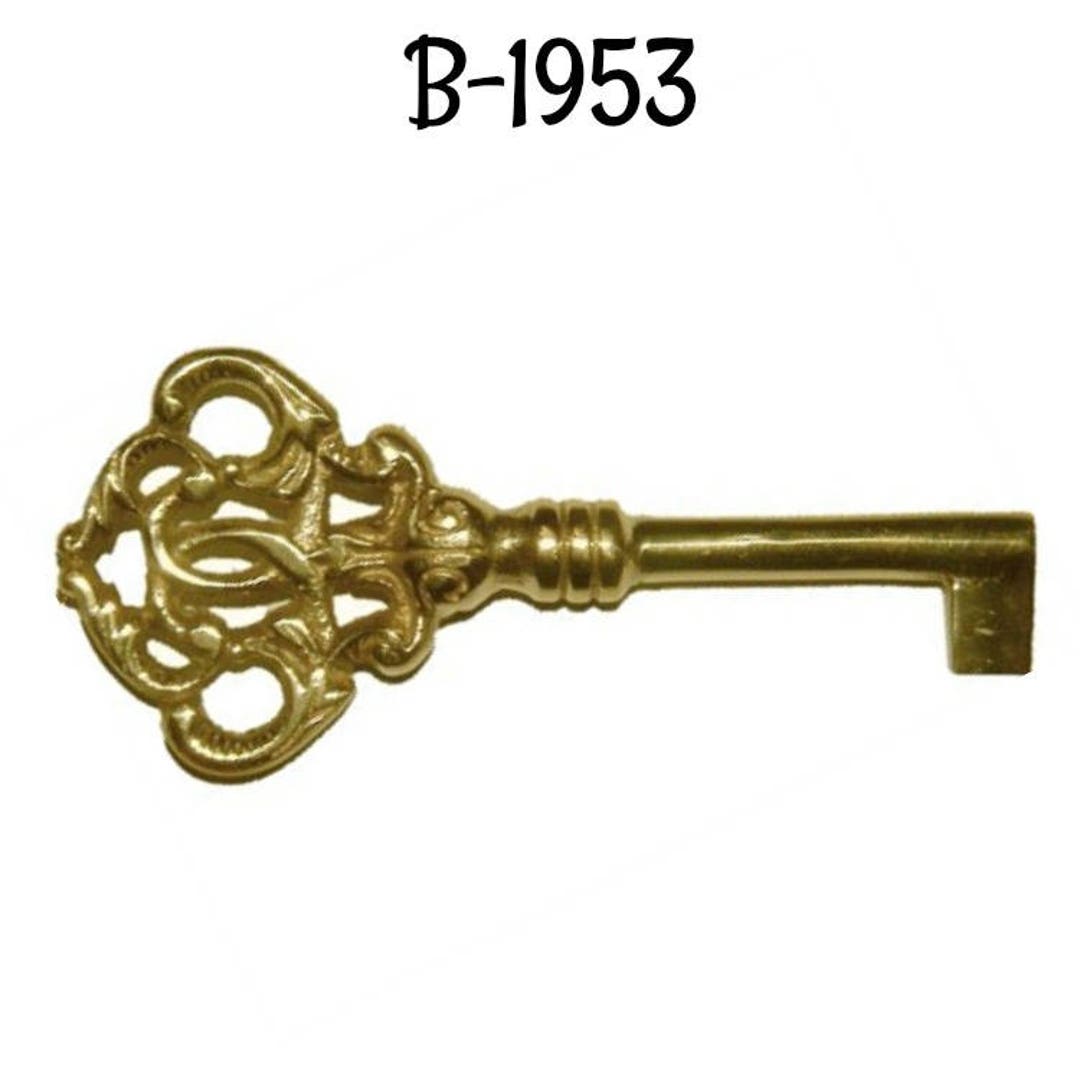 Decorative Key - Cast Brass Key - Vintage Style Skeleton Key - Etsy