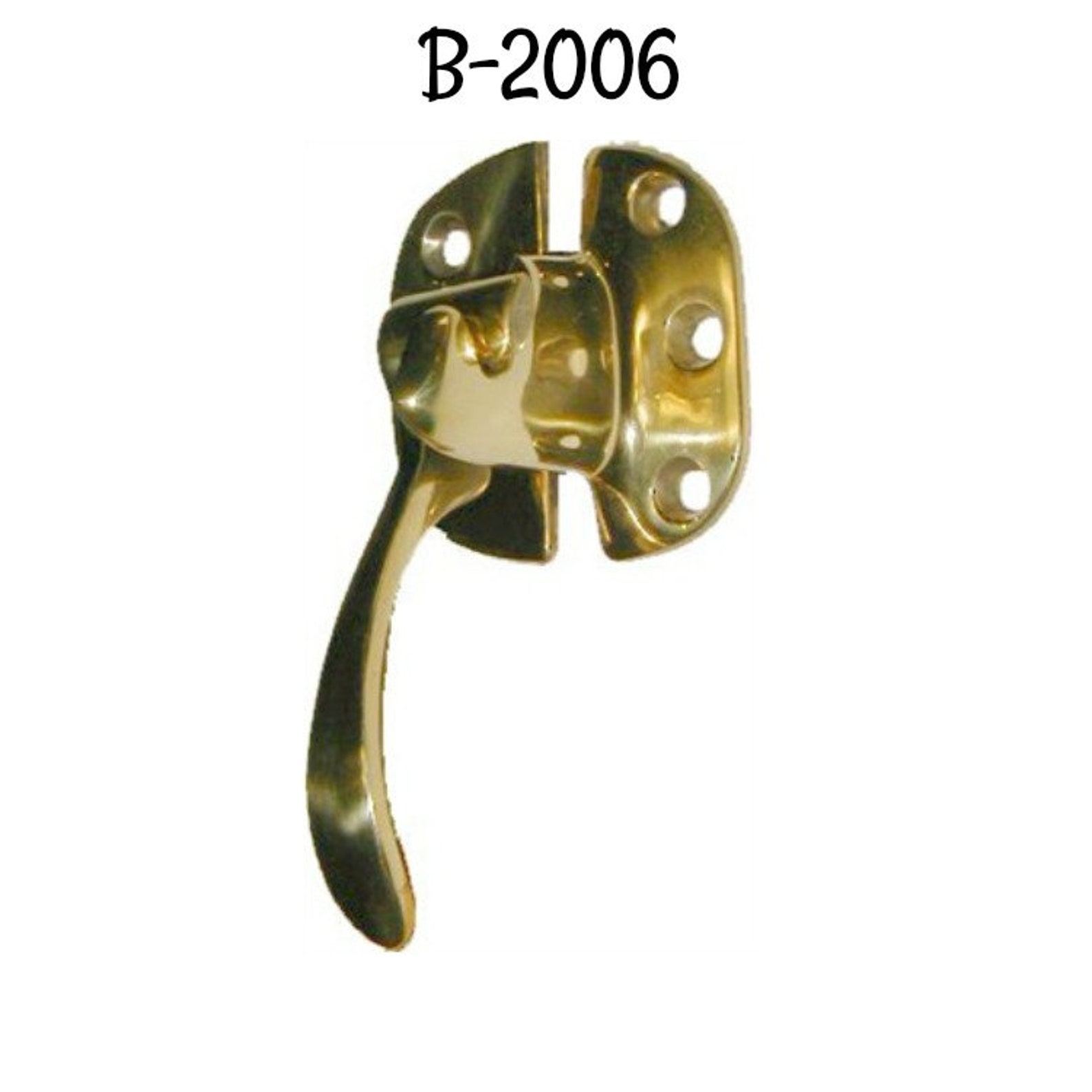 Ice Box Latch - Left Hand Cast Brass Icebox Latch - Solid Polished ...