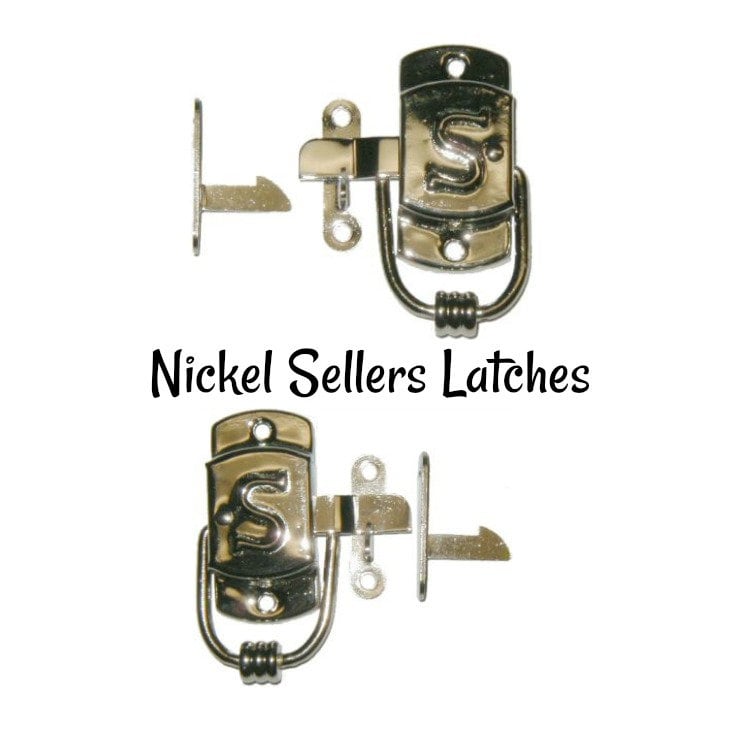 Nickel Latch - Nickel Plated Brass Sellers Style Cabinet Latch ...