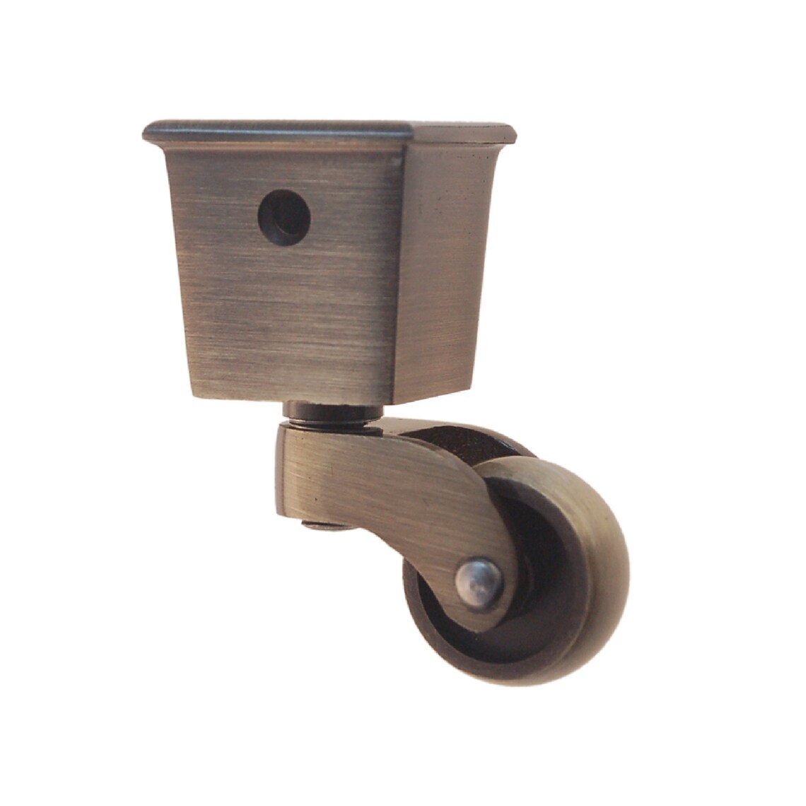 1" Furniture Caster- Cast Brass Square Cup Caster -furniture Roller ...