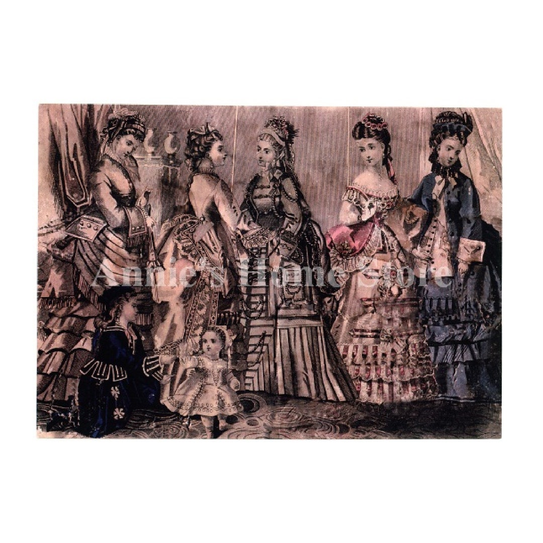 Antique Trunk Print - Victorian Reproduction Print - Etsy
