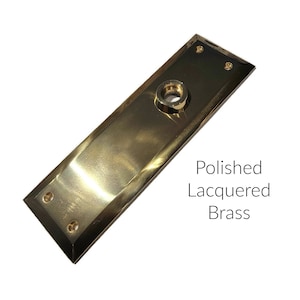 8" Rectangular Door Trim (escutcheon) Plate With Hub for Antique Door ...