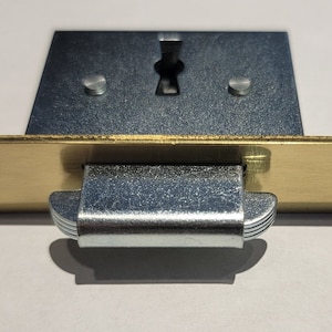 Lock - Full Mortise ROLL TOP DESK Lock Set With Rounded Plates Includes ...