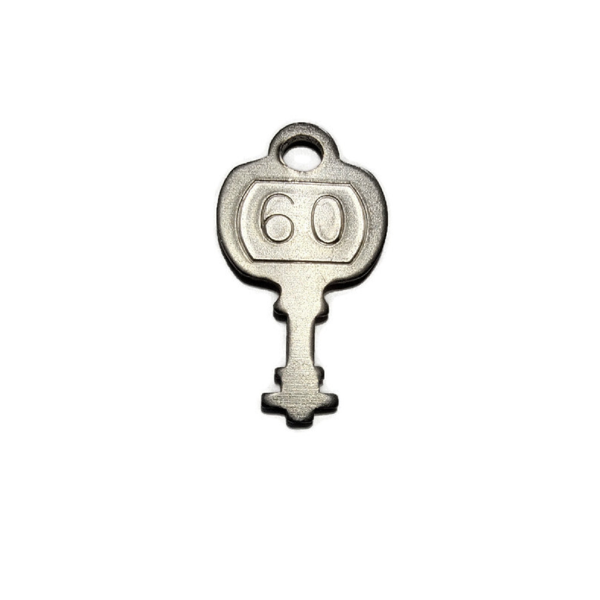 Excelsior 60 Trunk Key - Nickel Plated Steel Replacement Key - Antique ...