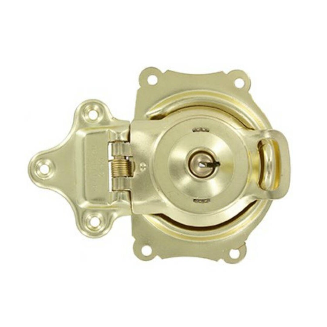 Trunk Lock - Brass Plated Flush Mount Trunk Lock With Keys - Etsy