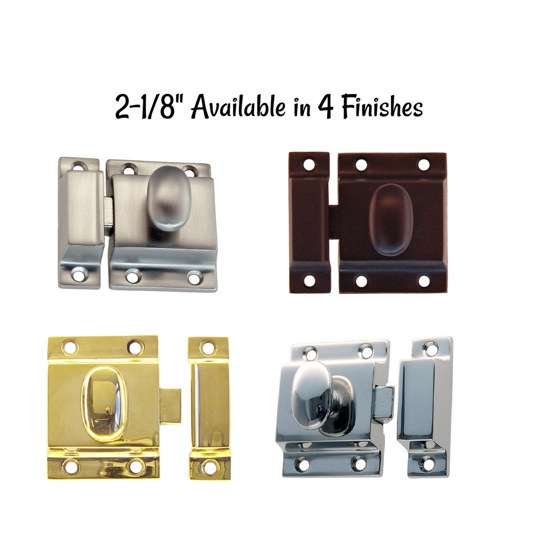 2-1/8" Cast Brass Latch Flush Mount Furniture Cabinet LATCH Cast Brass ...