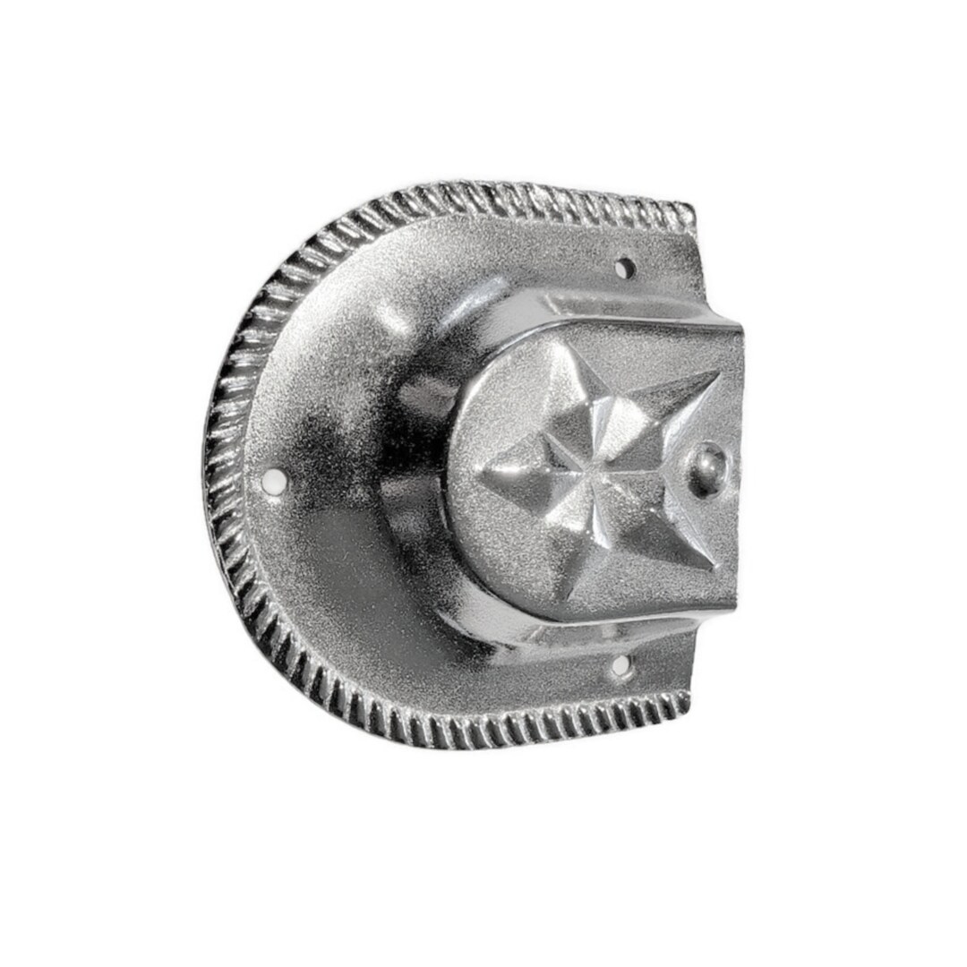 Trunk Handle End Cap Nickel Plated Star Stamped Steel Cap Style Trunk ...