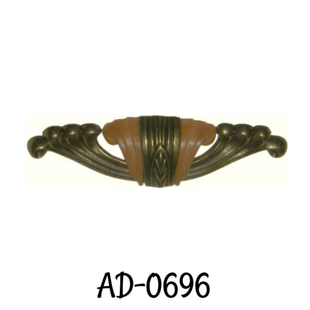 Art Deco Drawer Pull- Waterfall Style Drawer Pull- Bakelite 6" Wide - 4 ...