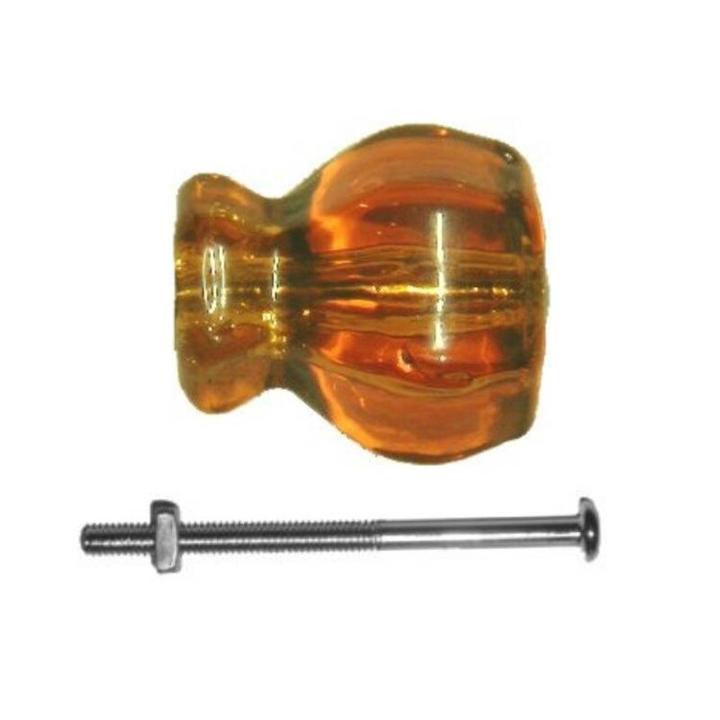 Amber Glass Knobs - Etsy