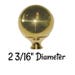 Brass Bed Ball- Brass Bed Finial - Brass Finial Available in Two Sizes ...