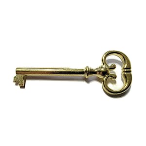 Brass Plated Key for Antiques - Antique Style Vintage Key for Furniture ...