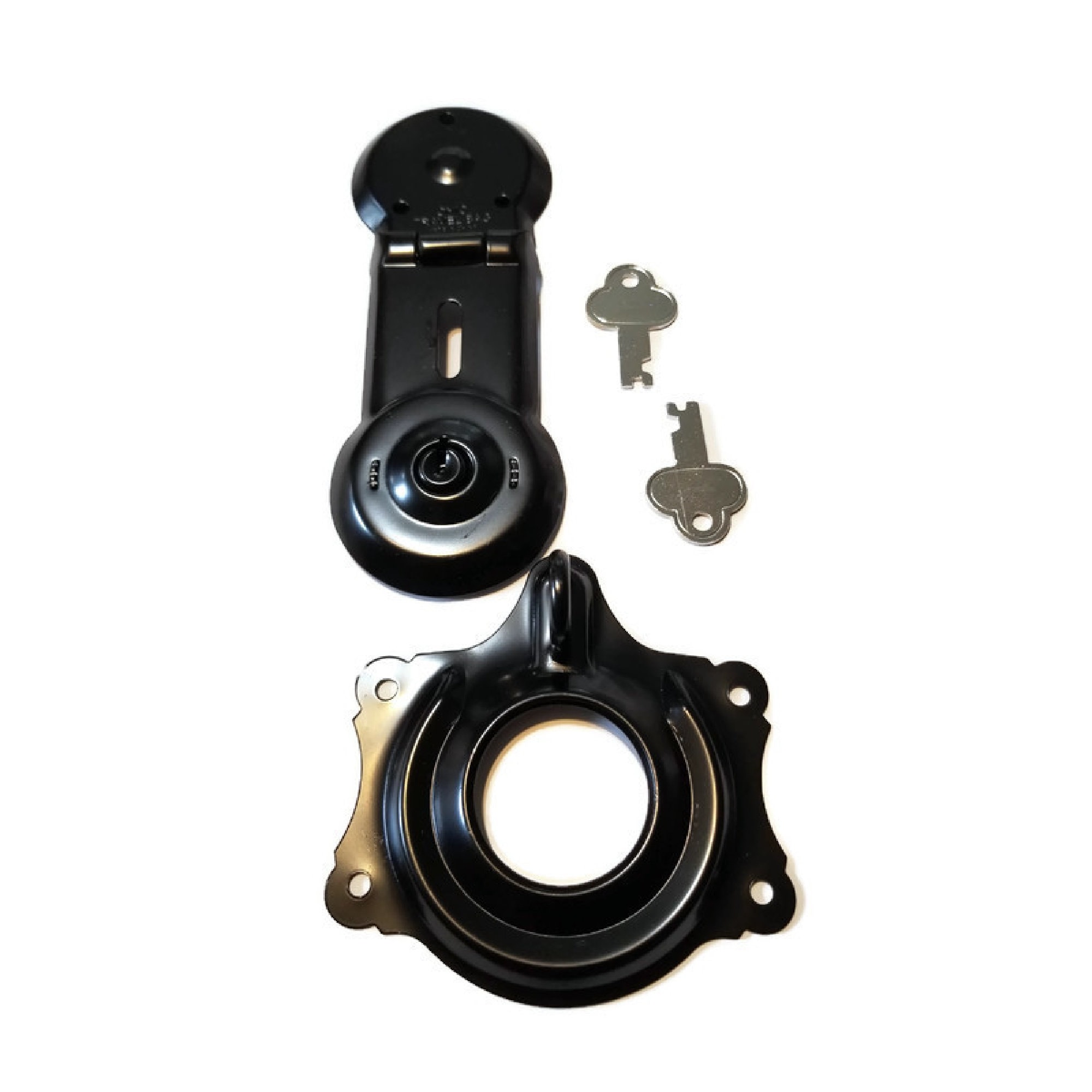 Trunk Lock - Black Powder Coated Flush Mount Trunk Lock With Keys - Etsy