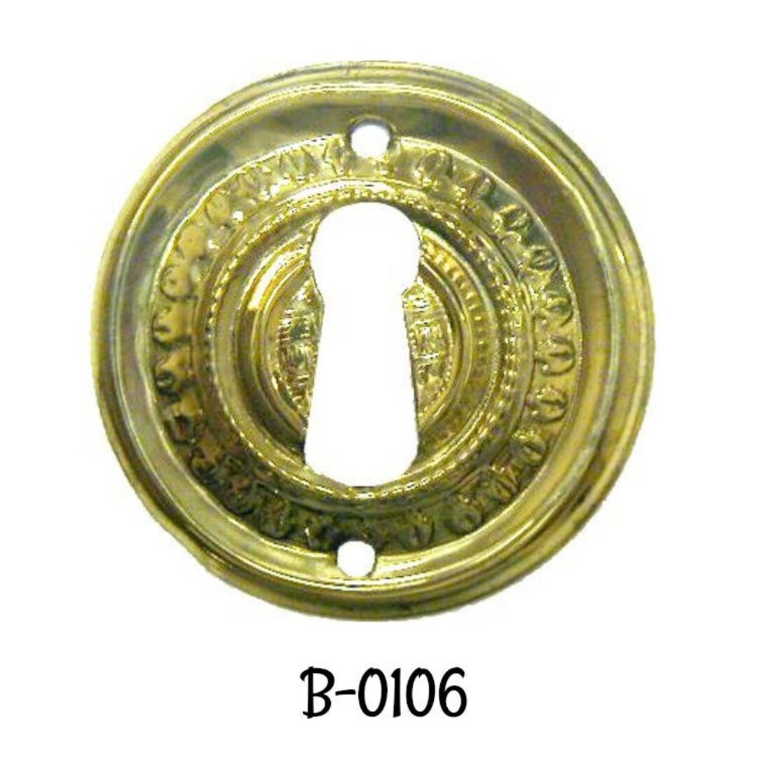 Key Hole Cover- Victorian Style Stamped Brass KEYHOLE COVER - Etsy
