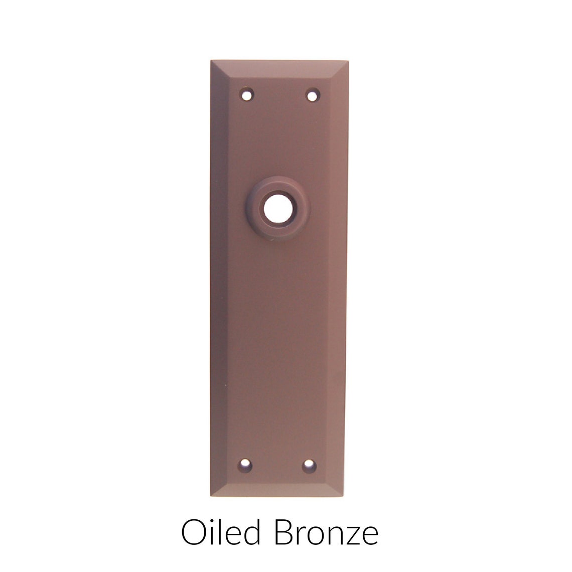 8" Rectangular Door Trim (escutcheon) Plate With Hub for Antique Door ...