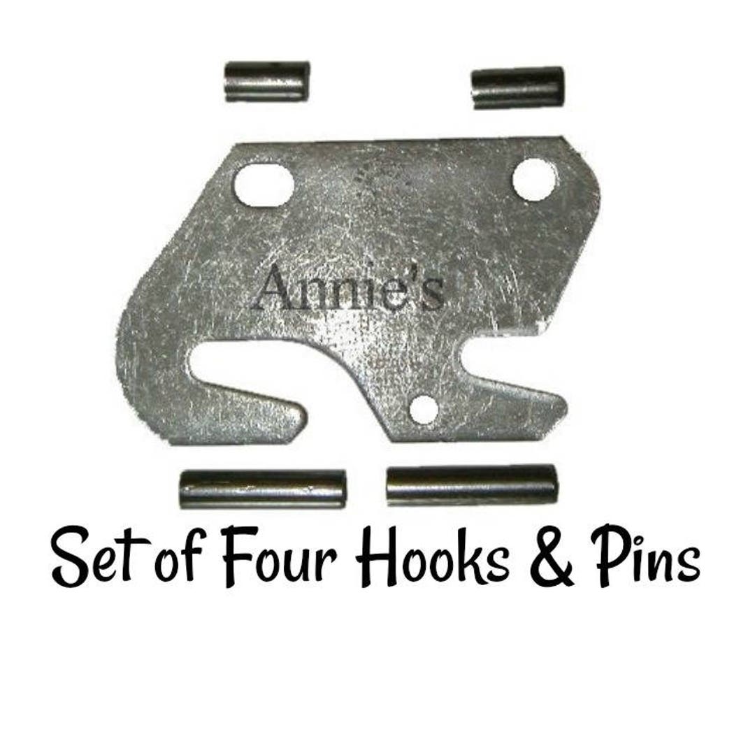Bed Rail Hooks - Set of Four Bed Rail Fasteners Including All Pins ...