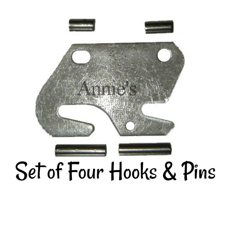 Bed Rail Hooks - Set of Four Bed Rail Fasteners Including All Pins ...