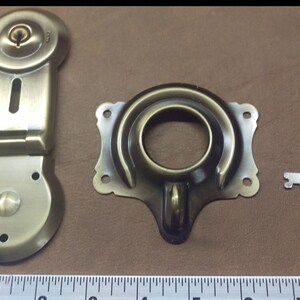 Trunk Lock - Nickle Plated Flush Mount Trunk Lock With Keys - Etsy