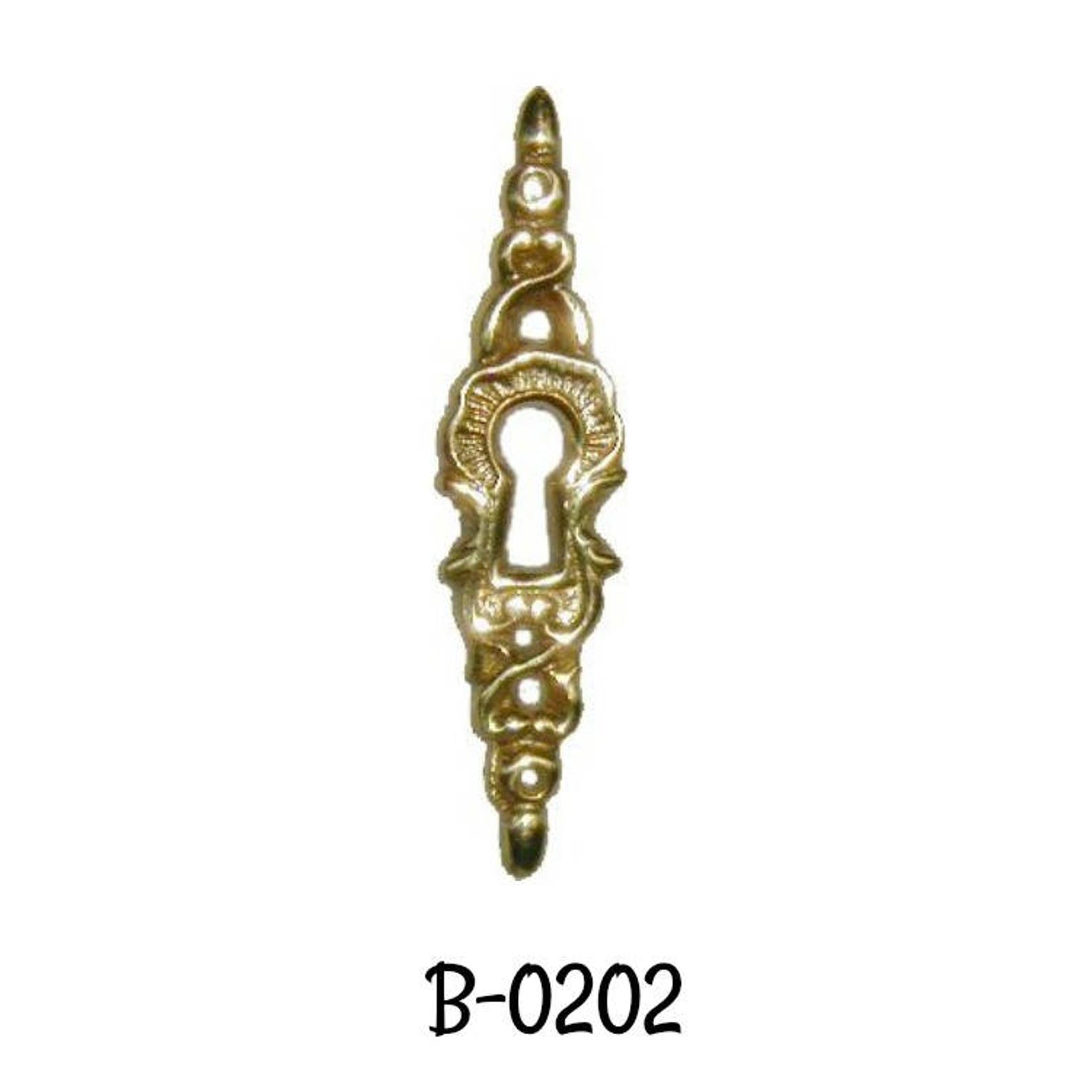 Key Hole Cover Victorian Style Cast Brass VERTICAL KEYHOLE COVER - Etsy