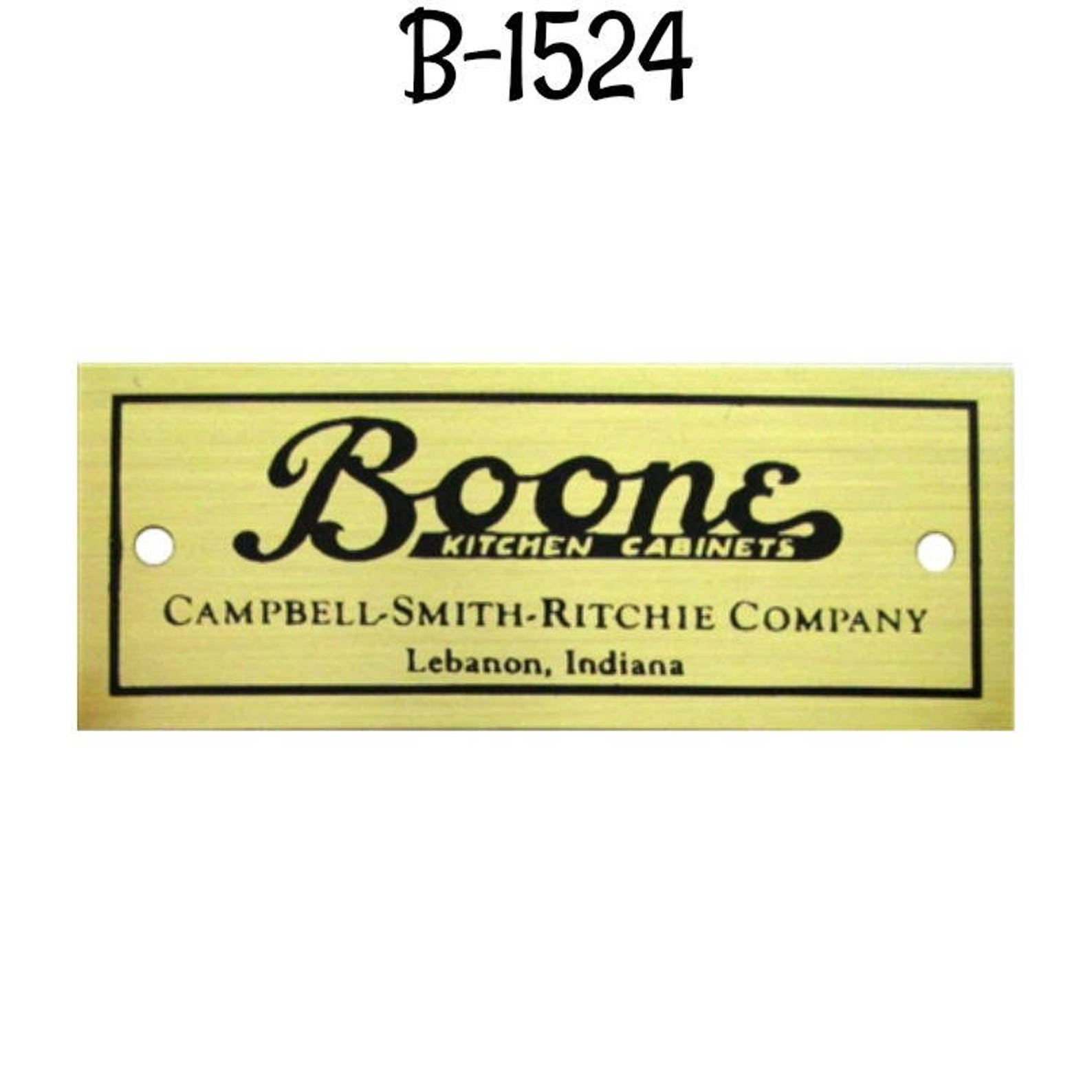 Boone Kitchen Cabinet Nameplate Brass Stamped Name Plate - Etsy