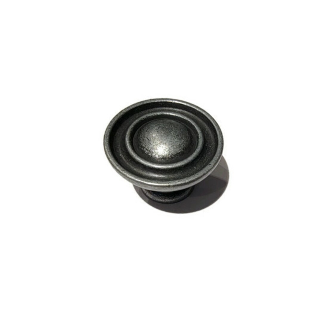 Antique Style Pewter Knob - Die Cast Zinc Alloy COLONIAL REVIVAL Knob ...