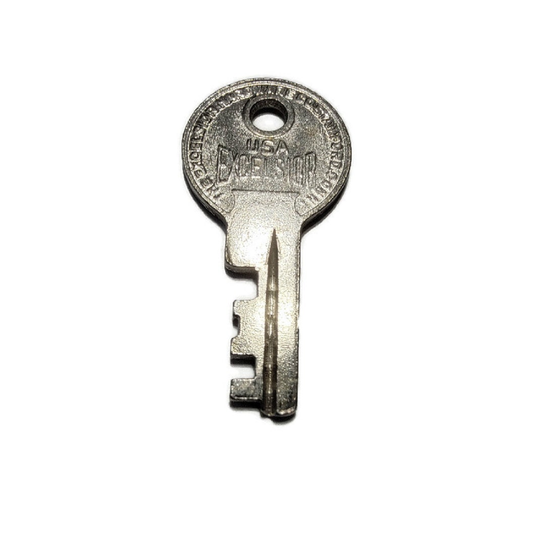 Excelsior 152 Trunk Key - Nickel Plated Steel Replacement Key - Antique ...