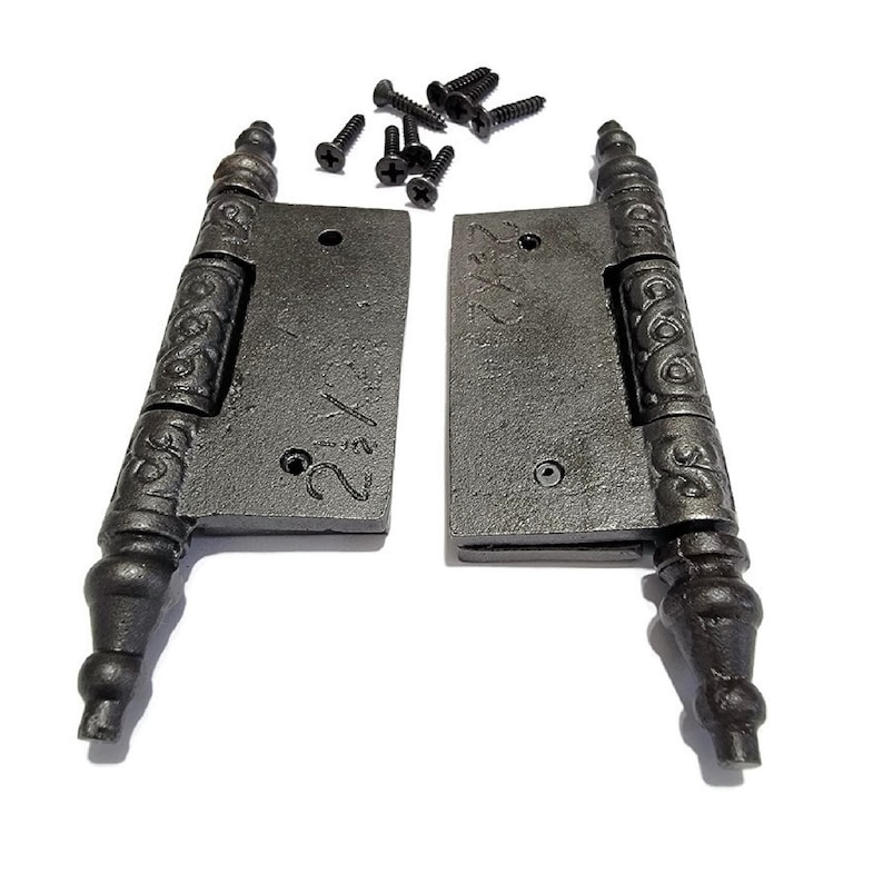 2-1/2 Cast Iron Hinges victorian Style Iron Screen Door | Etsy