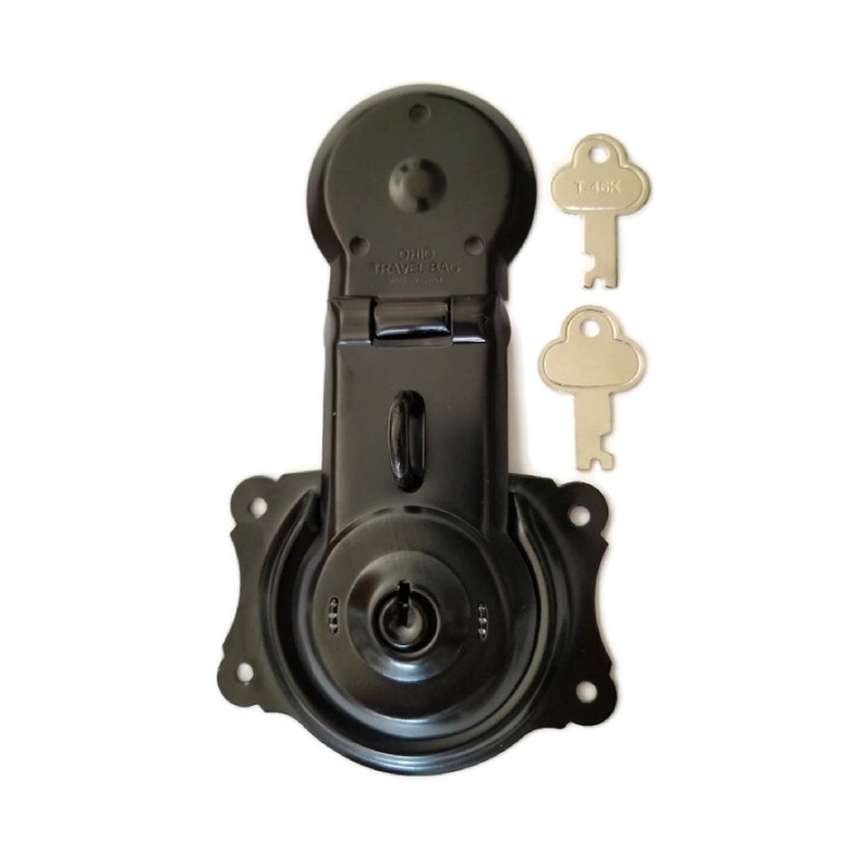 Trunk Lock - Black Powder Coated Flush Mount Trunk Lock With Keys - Etsy