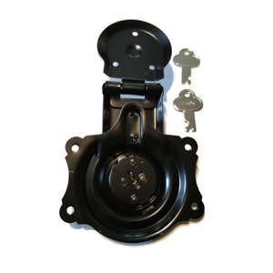 Trunk Lock - Black Powder Coated Flush Mount Trunk Lock With Keys - Etsy
