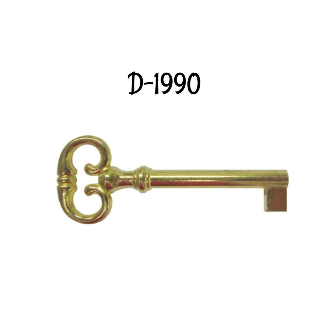 Brass Plated Key for Antiques - Antique Style Vintage Key for Furniture ...