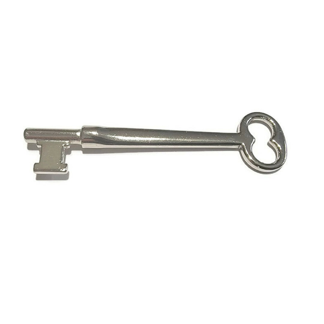Architectural Key - Nickel Plated Forged Brass Key for Old Style Door ...