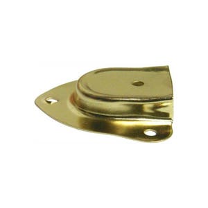 Trunk Handle End Cap - Stamped Steel Brass Plated Cap Antique Style ...