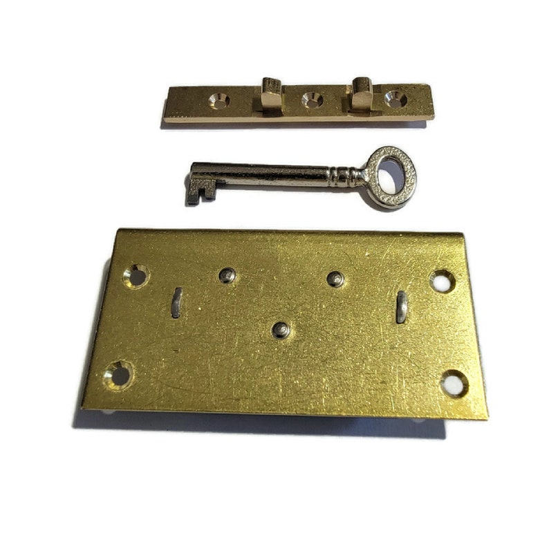 Lock Steel Half Mortise CHEST LOCK With Key and Steel Catch | Etsy