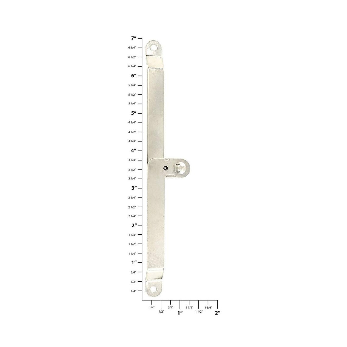 Trunk Lid/ Briefcase Support Stay - 6-7/8" Nickel and Brass Plated Stay ...