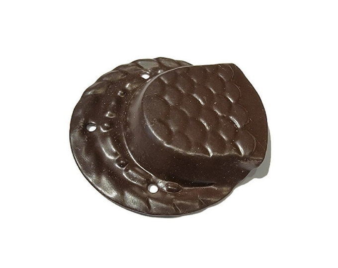 Trunk Handle End Cap Antique Fish Scale Stamped Steel Cap Style Trunk ...