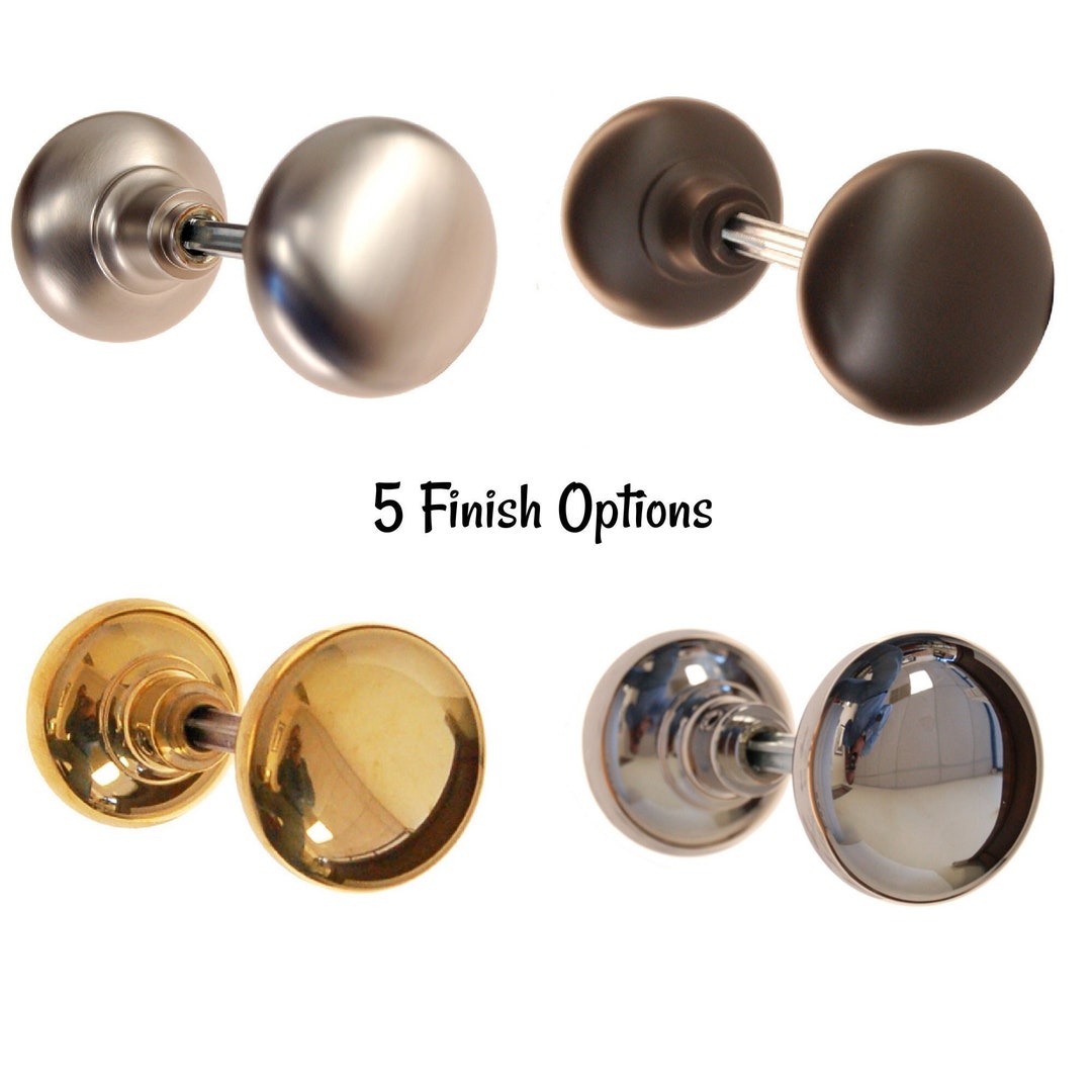 Door Knob Heavy Solid Brass Smooth Design - Vintage Door Knob - Antique ...