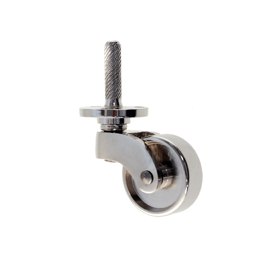 1-1/4" Furniture Caster- Cast Brass PLATFORM CASTER With Polished ...