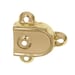 Trunk Handle End Cap - Brass Plated Stamped Steel Cap Style Trunk ...