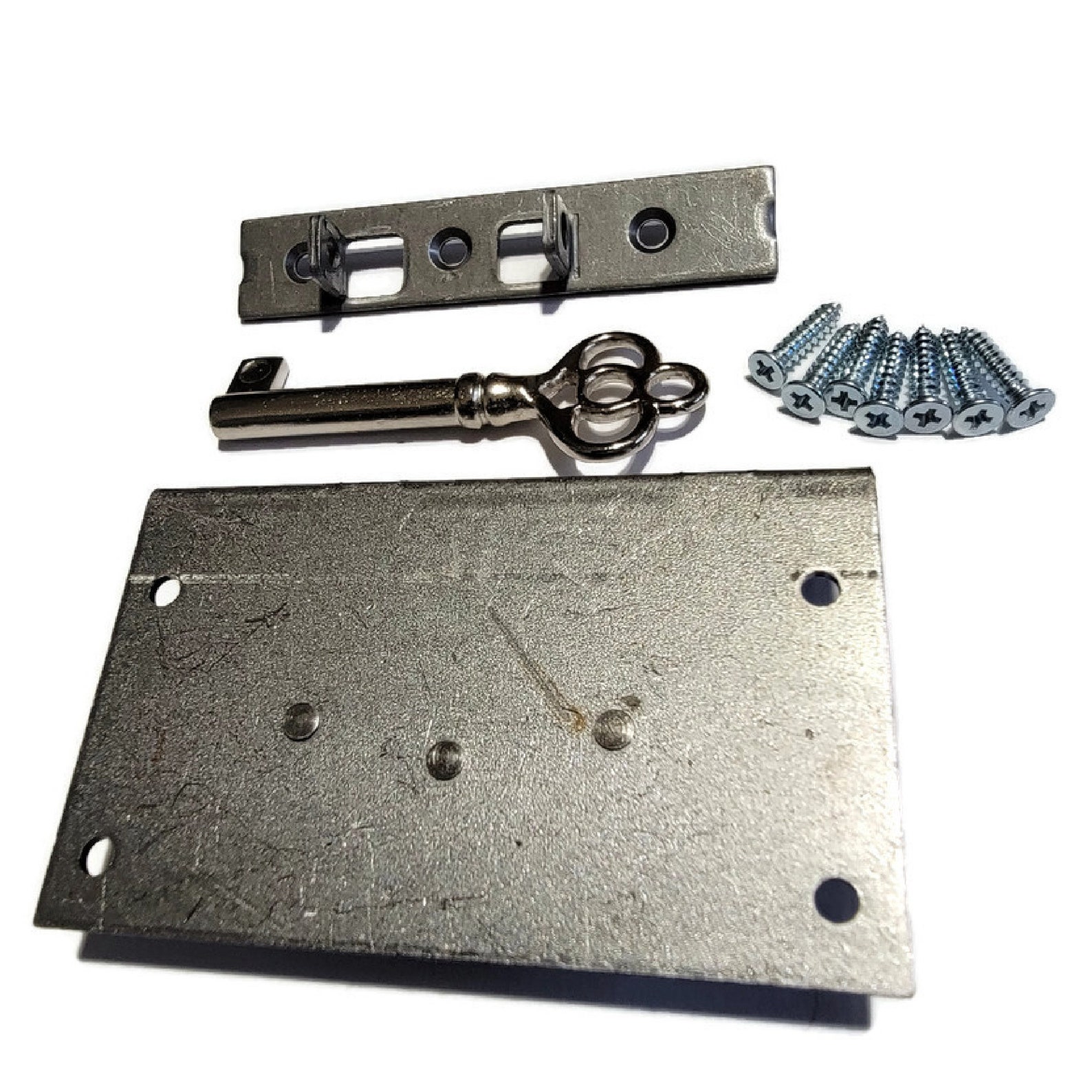 Lock - Steel Half Mortise CHEST LOCK With Key and Steel Catch Plate ...