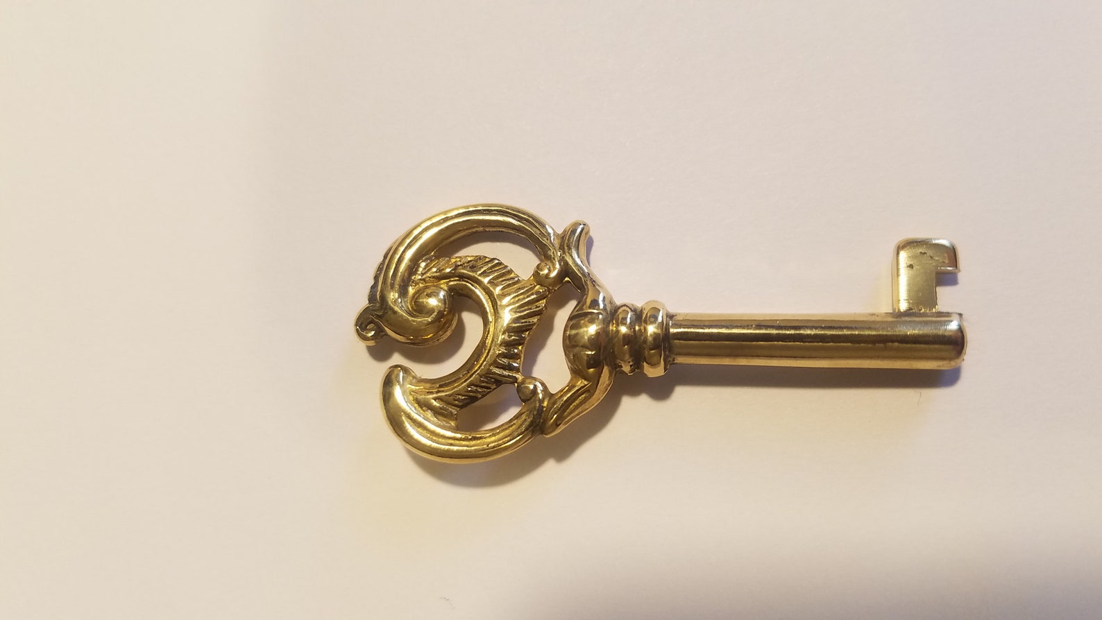 Key Polished Cast Brass Ornate Fancy KEY for Your Vintage | Etsy