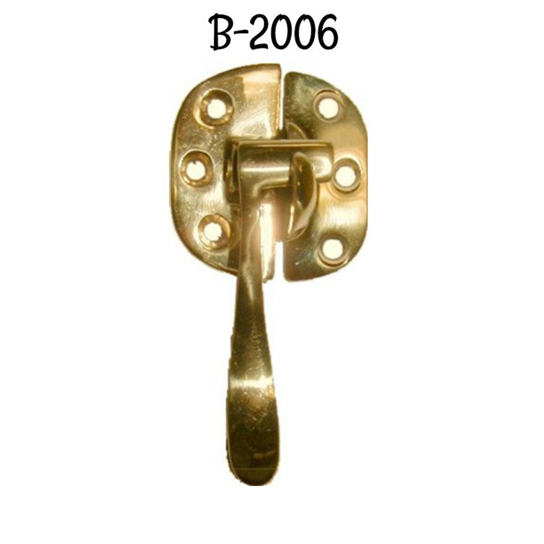 Ice Box Latch - Left Hand Cast Brass Icebox Latch - Solid Polished ...