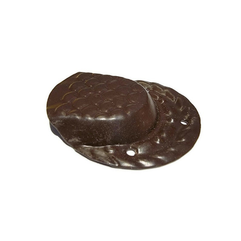 Trunk Handle End Cap Antique Fish Scale Stamped Steel Cap Style Trunk ...