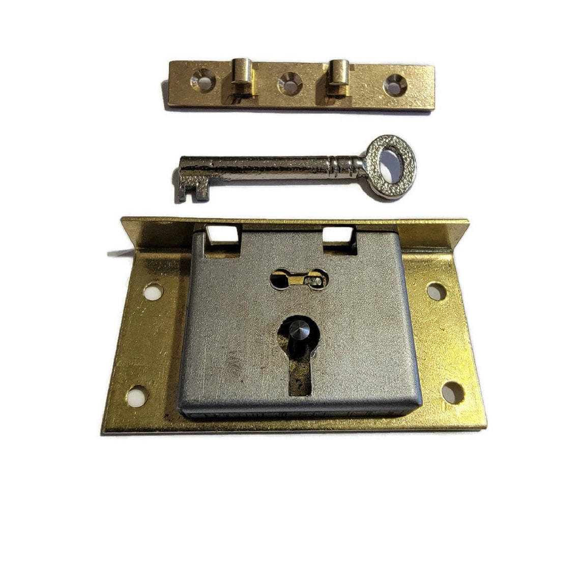 Lock Steel Half Mortise CHEST LOCK With Key and Steel Catch - Etsy