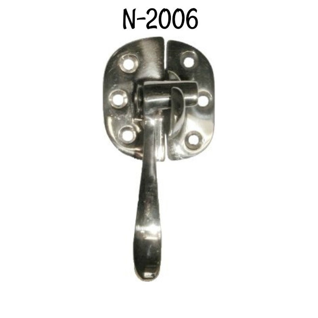 Ice Box Latch -left Hand Nickel Plated Cast Brass Icebox Latch - Nickel ...