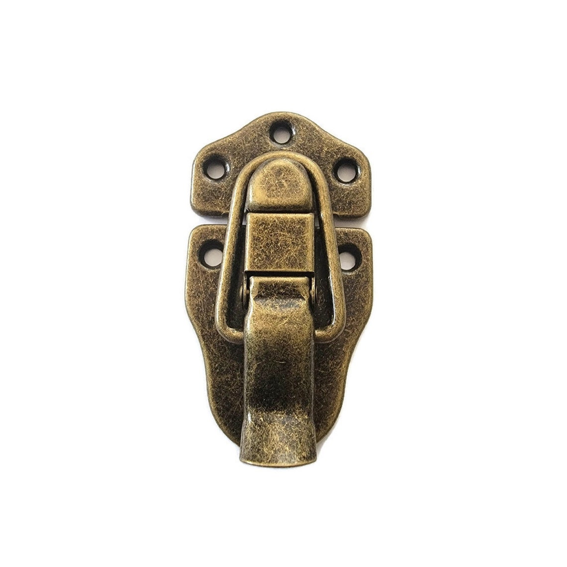 Trunk Latch - Small Flush Mount Trunk Drawbolt Latch - Antique Brass ...