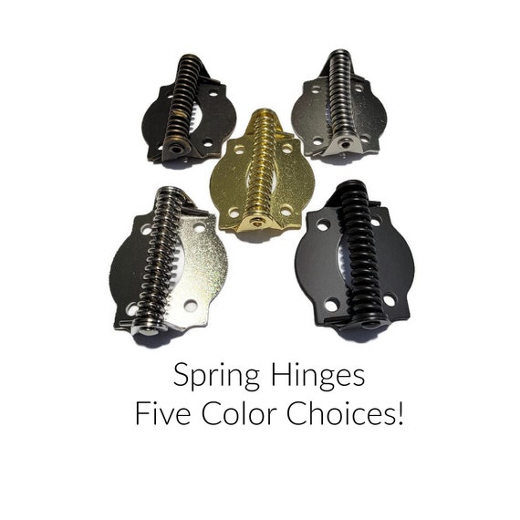 Spring Hinge Full Surface Hinges With Spring 4 Finishes - Etsy