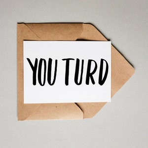 You Turd // Chunky Font // Downloadable and Printable // Digital ...