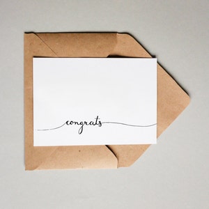 Congrats // Downloadable and Printable // Digital // Hand Lettered ...